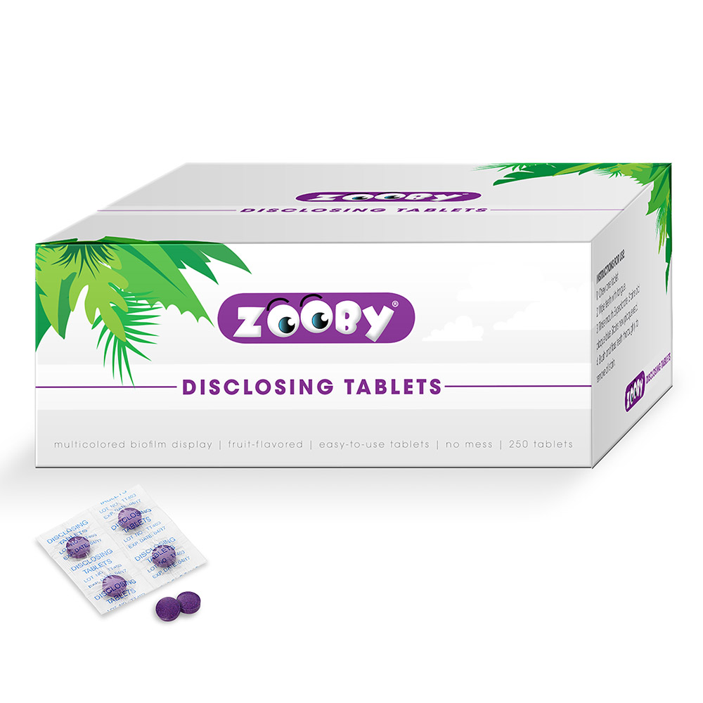 Zooby Disclosing tablets | Cariës en Plaque diagnostiek | Prophylaxe ...